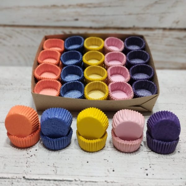 Pirotines N° 5 en colores rojo rosa amarillo naranja violeta azul ...