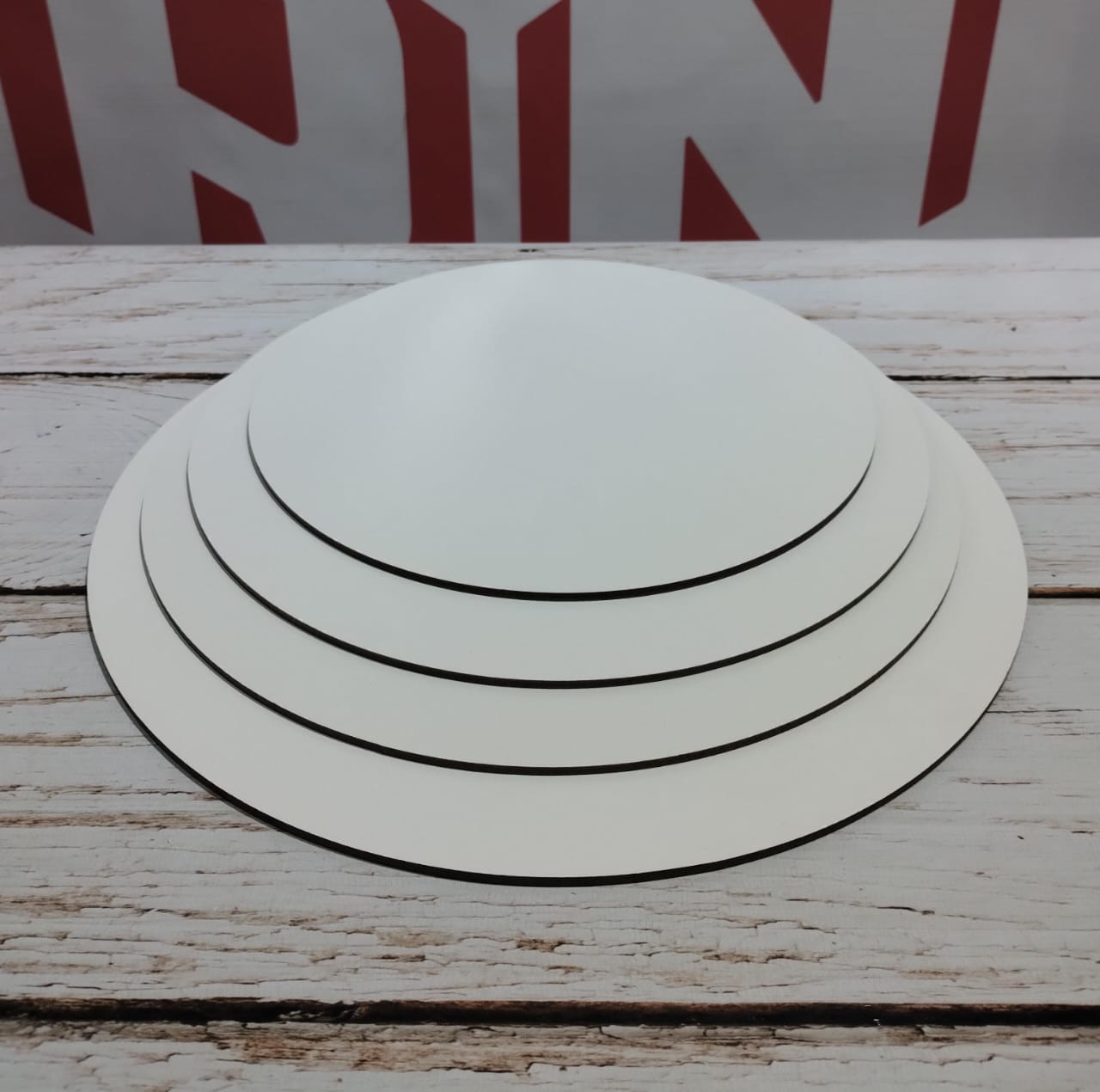 Base MDF REDONDO blanco 27 cms. – Redma Nort